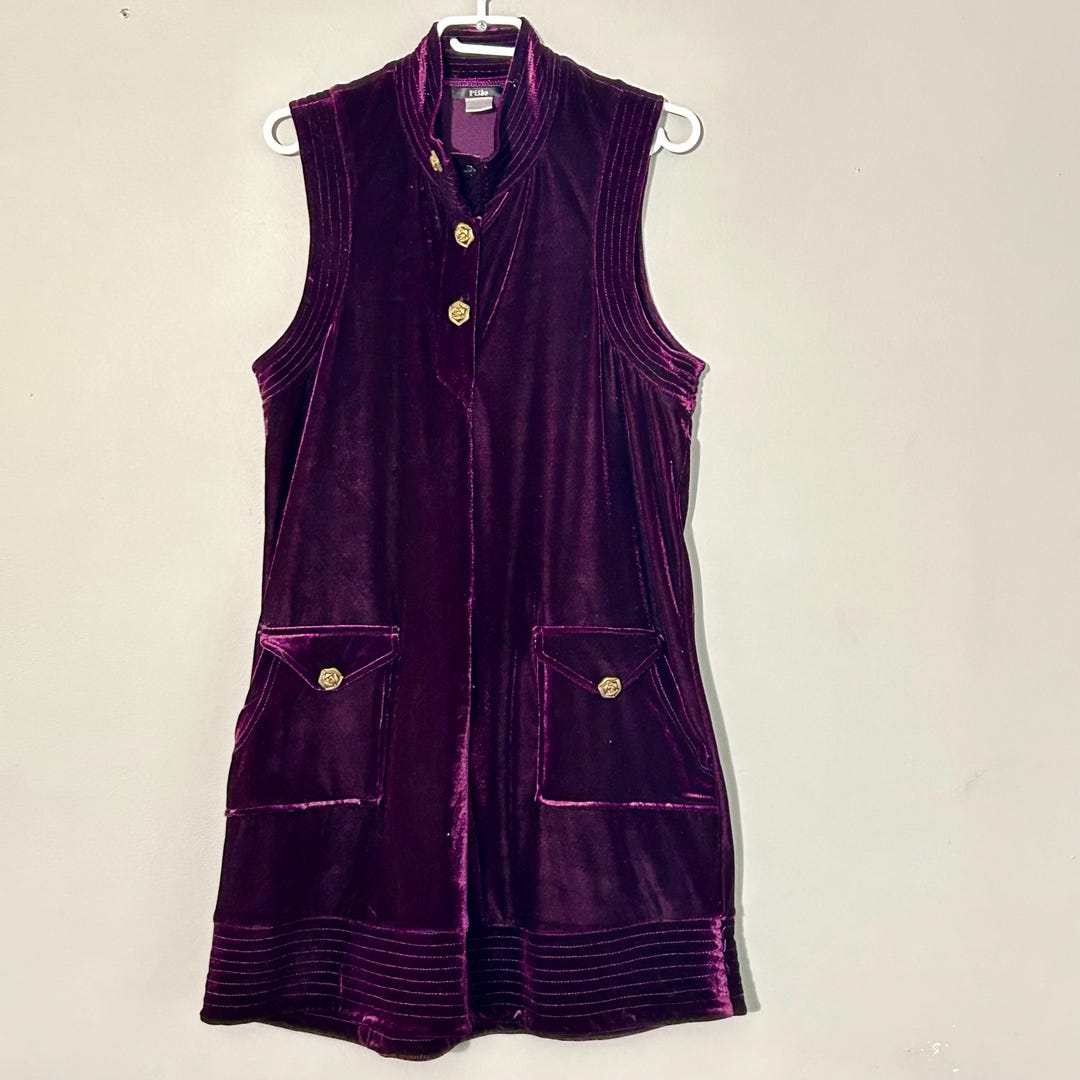 Vintage 90's Pixie Label Purple Velour Velvet Dress Whimisigoth Witchy Fairycore Y2K Fashion ...