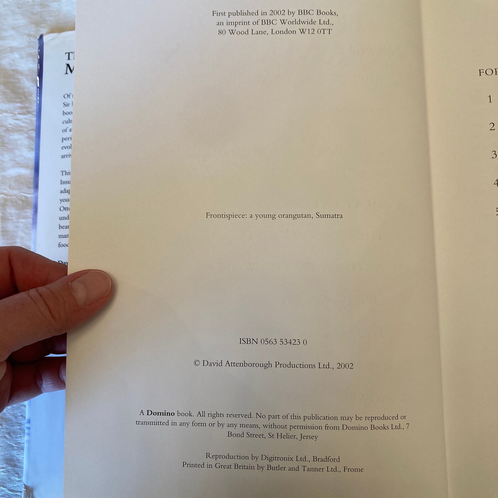 David Attenborough the Life of Mammals Book First Edition BBC - Etsy