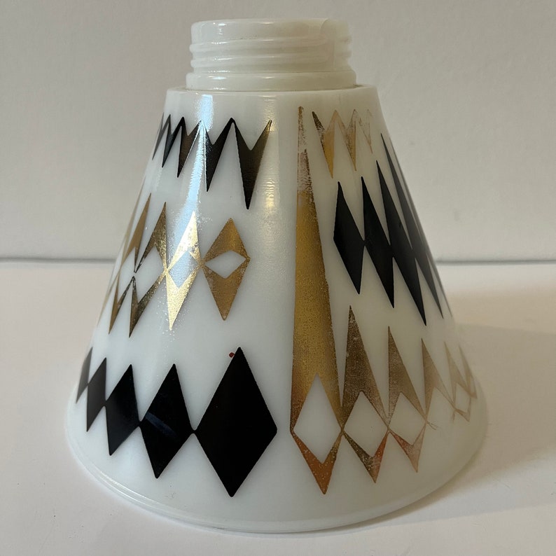 Vintage MCM Mid Century Modern Atomic Glass Lamp Base - Etsy