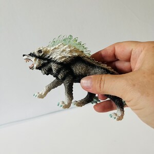 Schleich Eldrador Ice World Snow Wolf Toy Figure - Collectible Toy ...