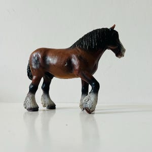Vintage Retired Schleich Shire Draft Male Stallion Horse Model Toy ...