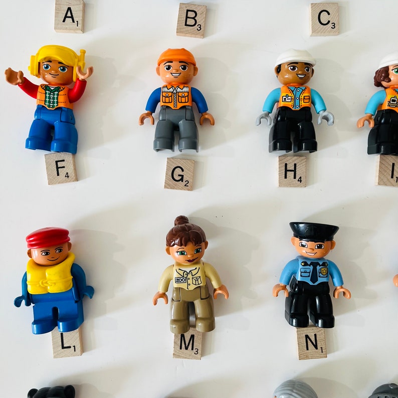 Vintage Lego Duplo Family Woman Man Child Minifigures 2.5 Inches ...