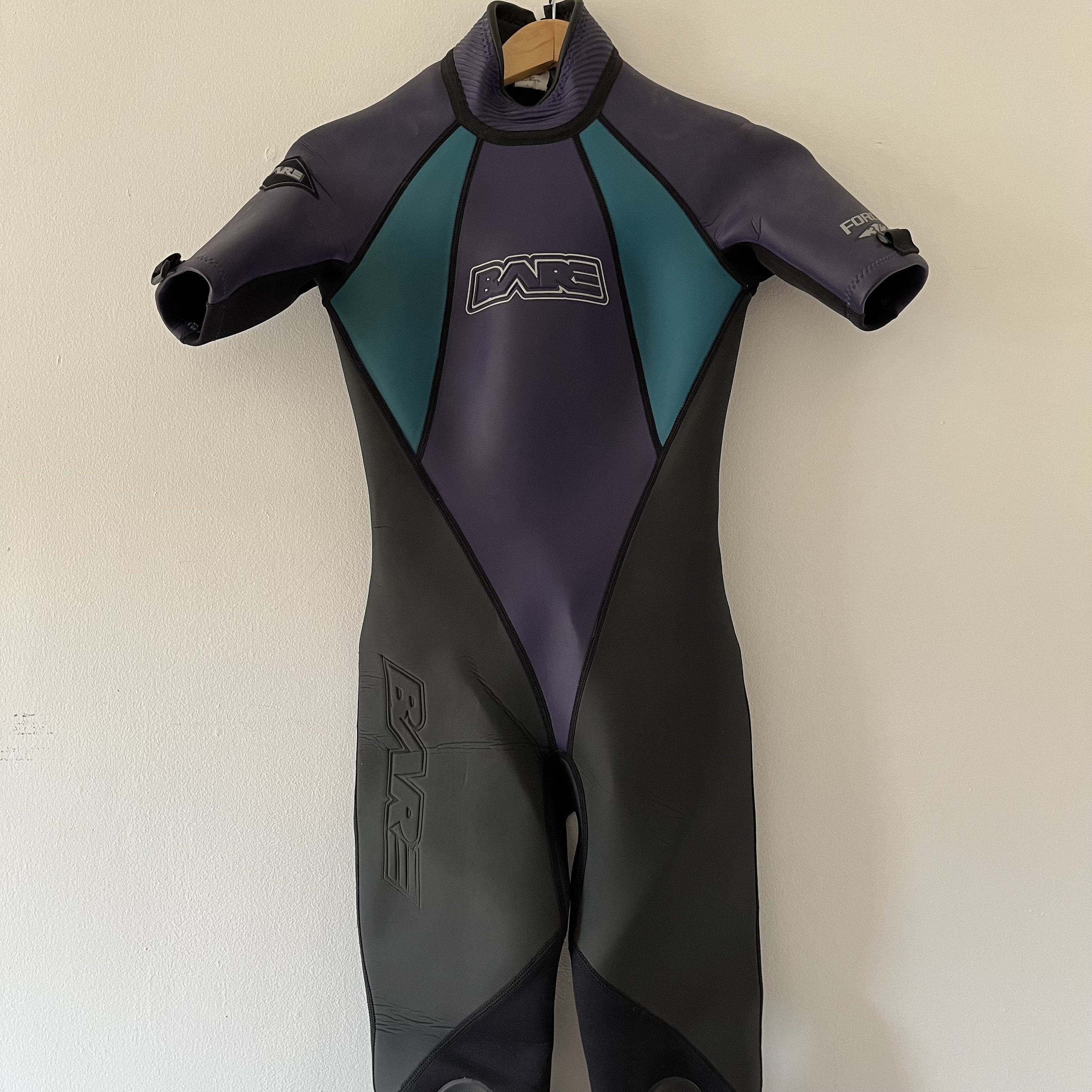 Vintage Bare Neoprene Wetsuit Force 3/2 Convertible Size 7-8 Diving ...