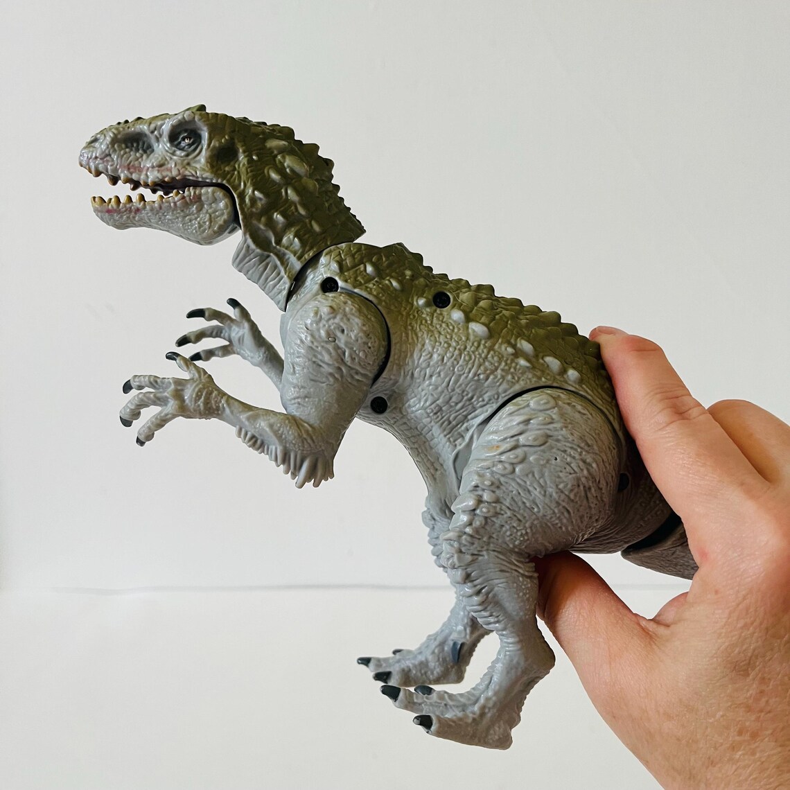 Vintage Jurassic Grey Rex Dino Collectible Dinosaur Toy - Etsy