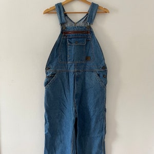 Vintage Schmidt Workwear Denim Jean Overalls Coveralls Size 34 Waist 32 ...