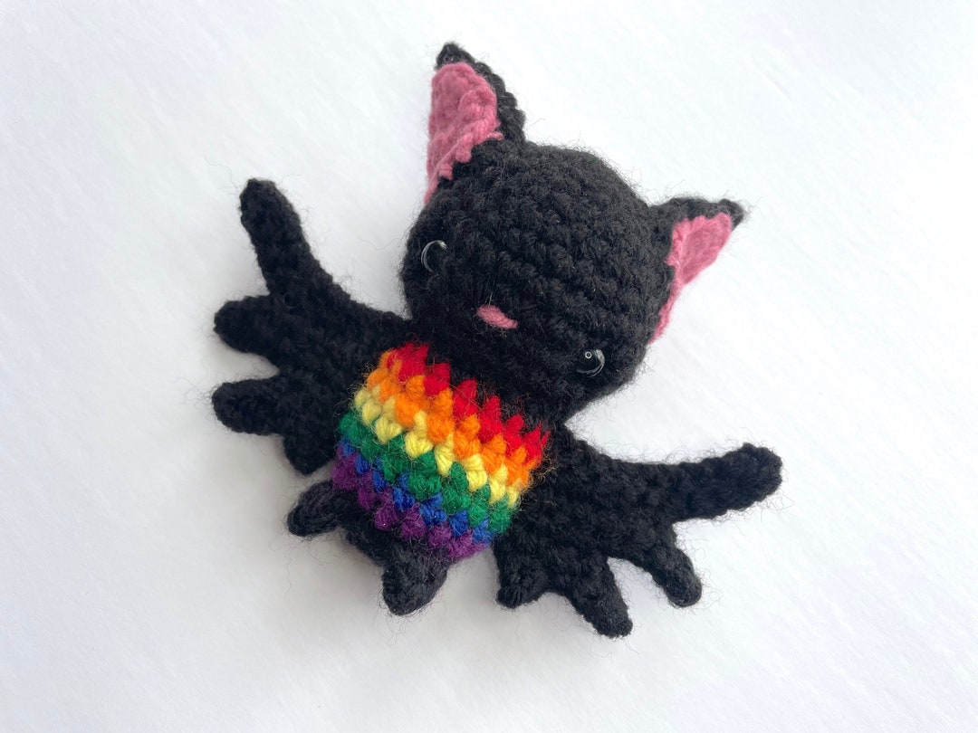 CLEARANCE: Rainbow Pride Bat larger Hook Experiment - Etsy