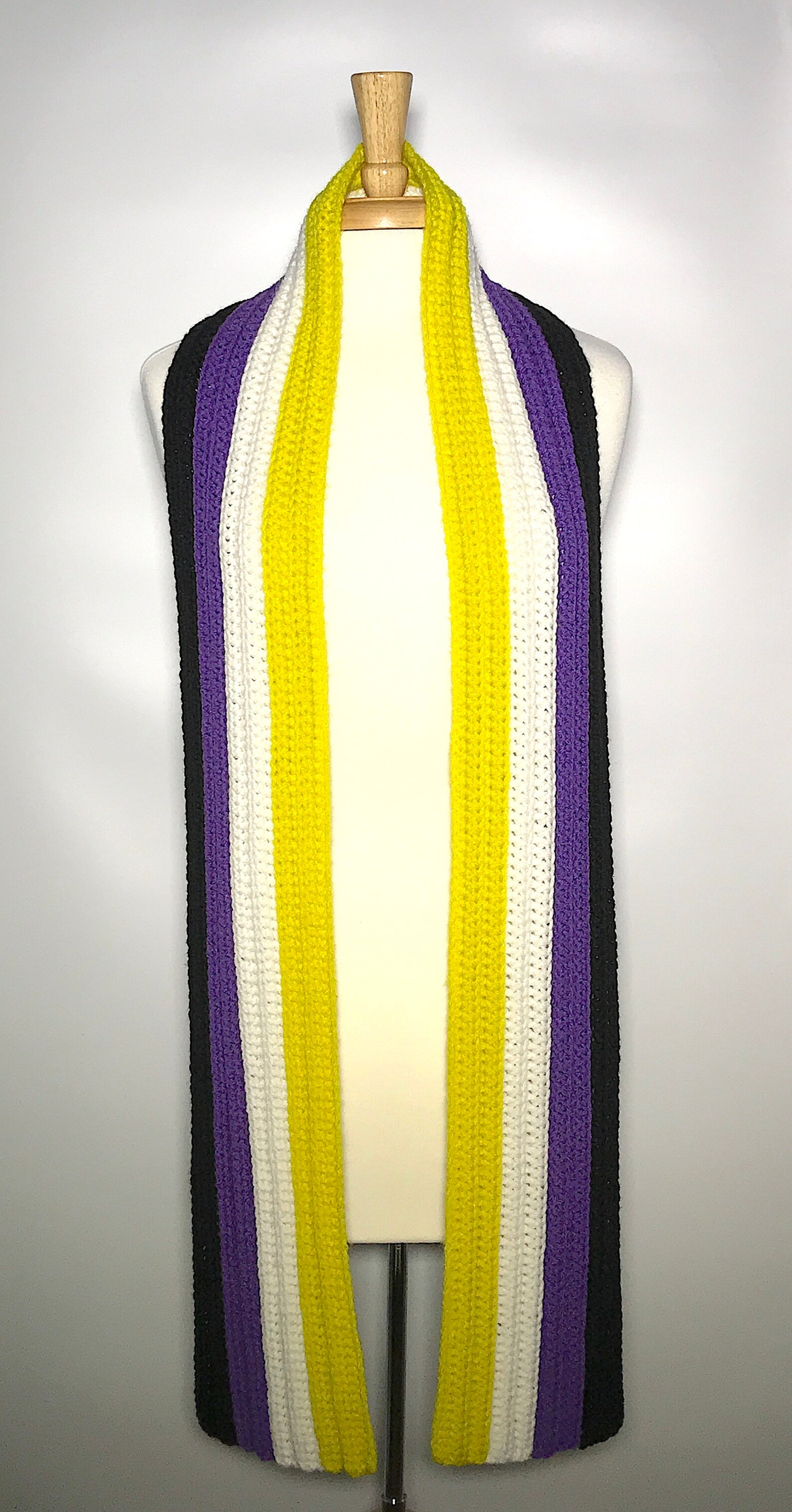 Nonbinary Pride Scarf - Etsy