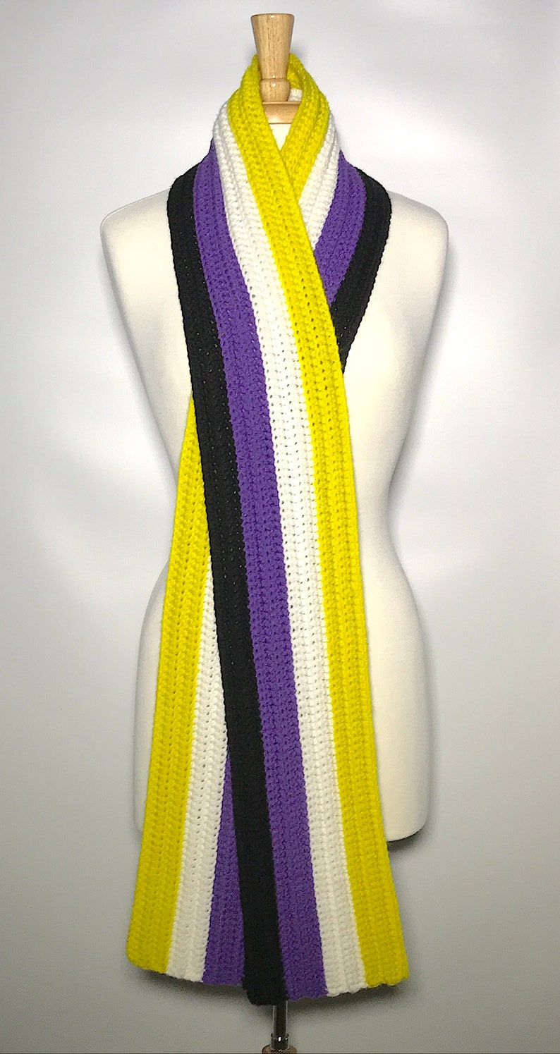 Nonbinary Pride Scarf - Etsy
