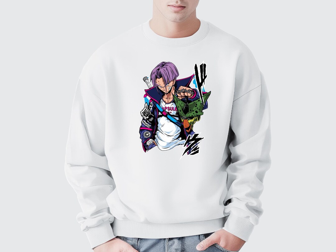 Trunks Defeats Cell Dragon Ball Sweatshirt – Anime Streetwear for ...