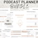 Editable Podcast Planner Template BUNDLE Pack Podcast Content Planning ...