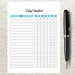 Editable Daily Checklist Template Printable Weekly to Do List Daily ...