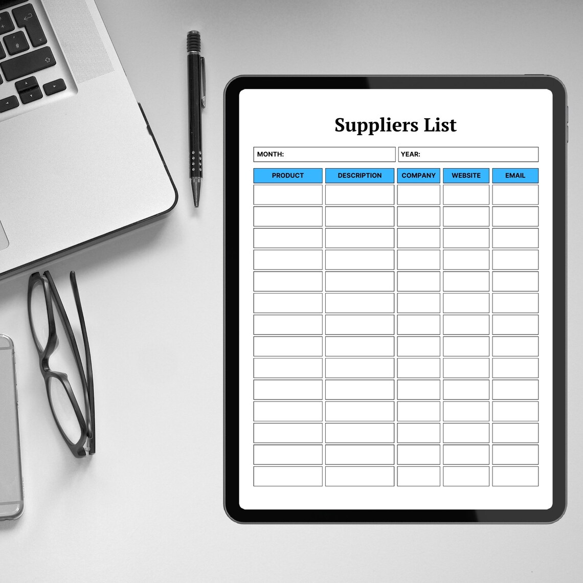 Printable Supplier List Template Small Business Supplier Search ...