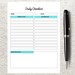 Editable Daily Checklist Template Printable Weekly to Do List Daily ...