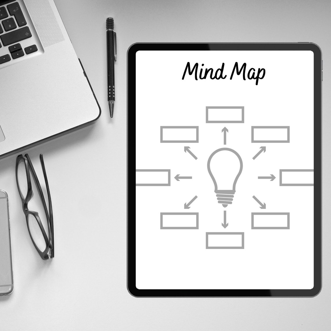 Printable Mind Map Planner Mind Map Template Study Guide Notes Brain ...