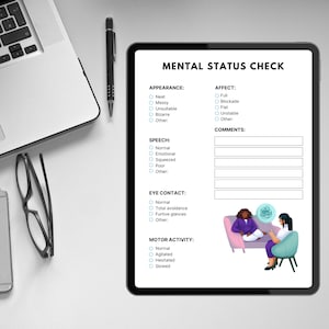 Mental Status Exam Cheat Sheet Template MSE Checklist Cheat Sheet ...