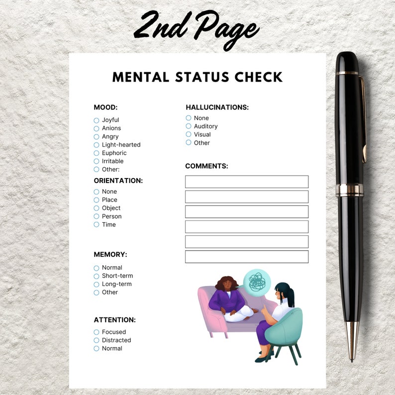 Mental Status Exam Cheat Sheet Template MSE Checklist Cheat Sheet ...