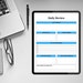 Daily Review Template Printable Daily Reflection Journal Editable Daily ...