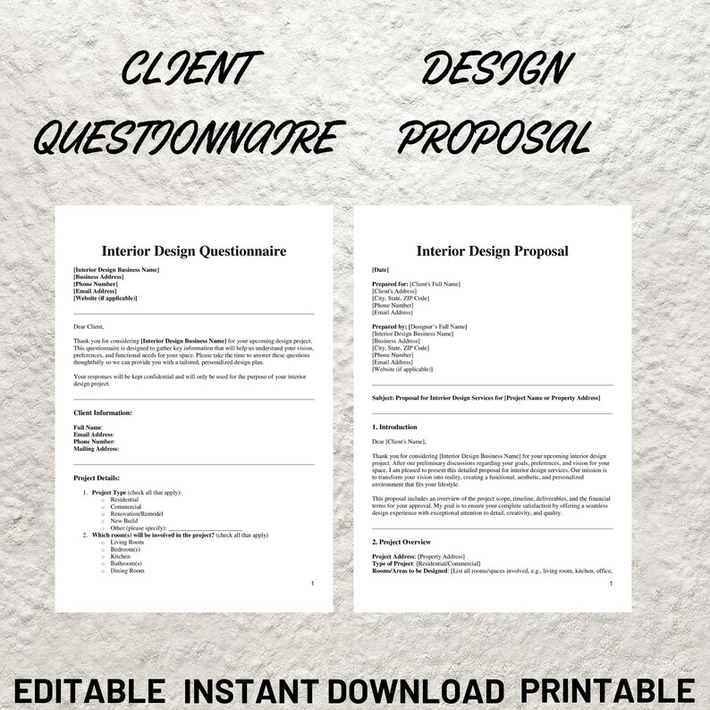 Interior Designer Contract/agreement, Freelance Interior Designing ...
