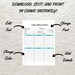 Editable Daily Wellness Planner Template Printable Self Care Routine ...