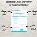 Customizable Cookie Order Form Template for Canva (printable) - Etsy