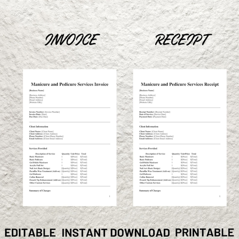 Nail Consent Form, Nail Consultation, Pedicure Forms, Nail Aftercare ...