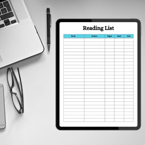 Printable Reading Tracker Template Editable Reading Log Book Reading ...