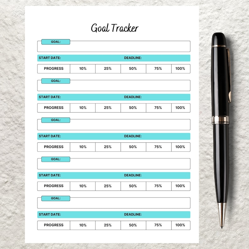 Smart Goals Planner Worksheet Printable Goal Setting Worksheet Template ...