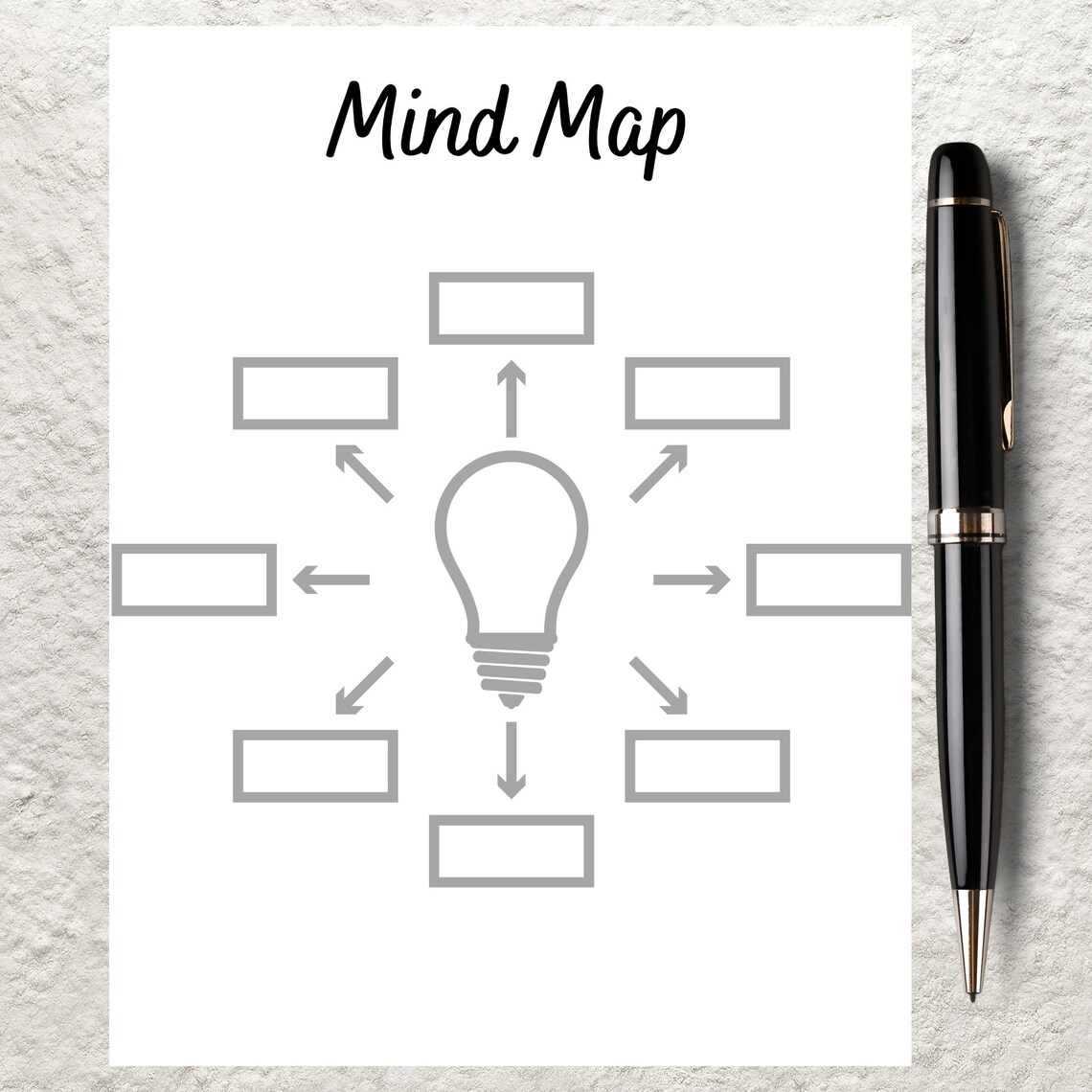 Printable Mind Map Planner Mind Map Template Study Guide Notes Brain ...