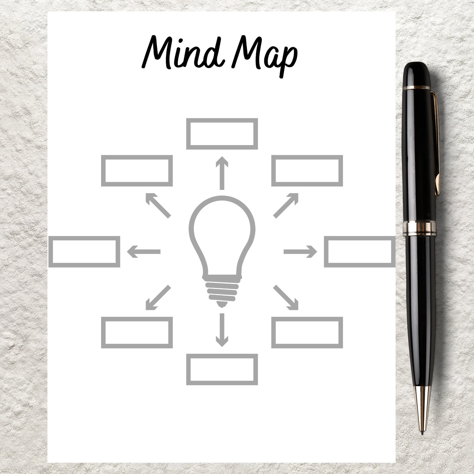 Printable Mind Map Planner Mind Map Template Study Guide Notes Brain ...