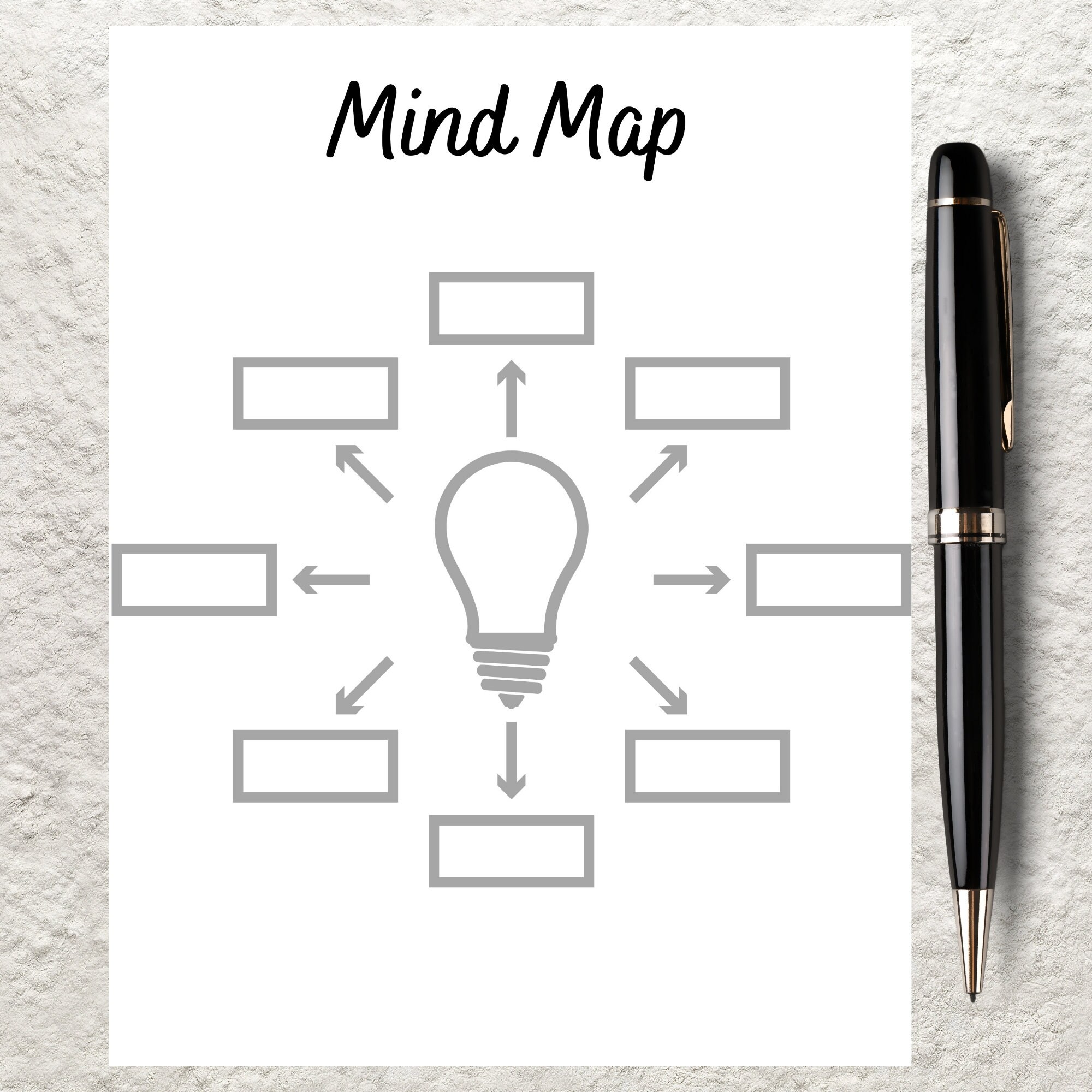 Printable Mind Map Planner Mind Map Template Study Guide Notes Brain ...