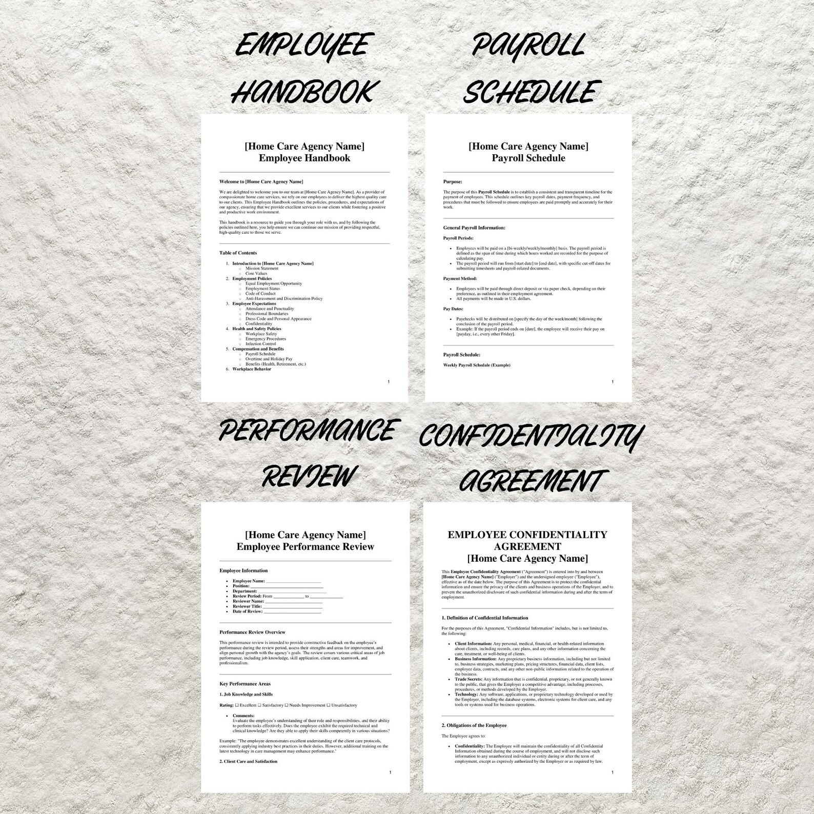 Editable Home Care Forms Bundle - Instant Download Digital Planner ...