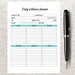 Editable Daily Wellness Planner Template Printable Self Care Routine ...