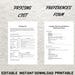 Editable Laundry Pick up & Delivery Services Forms Templates, Pick and ...