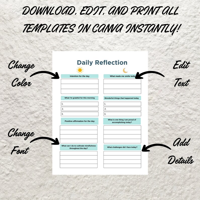 Printable Monthly Review Editable Monthly Reflection Monthly Evaluation Monthly Summary ...