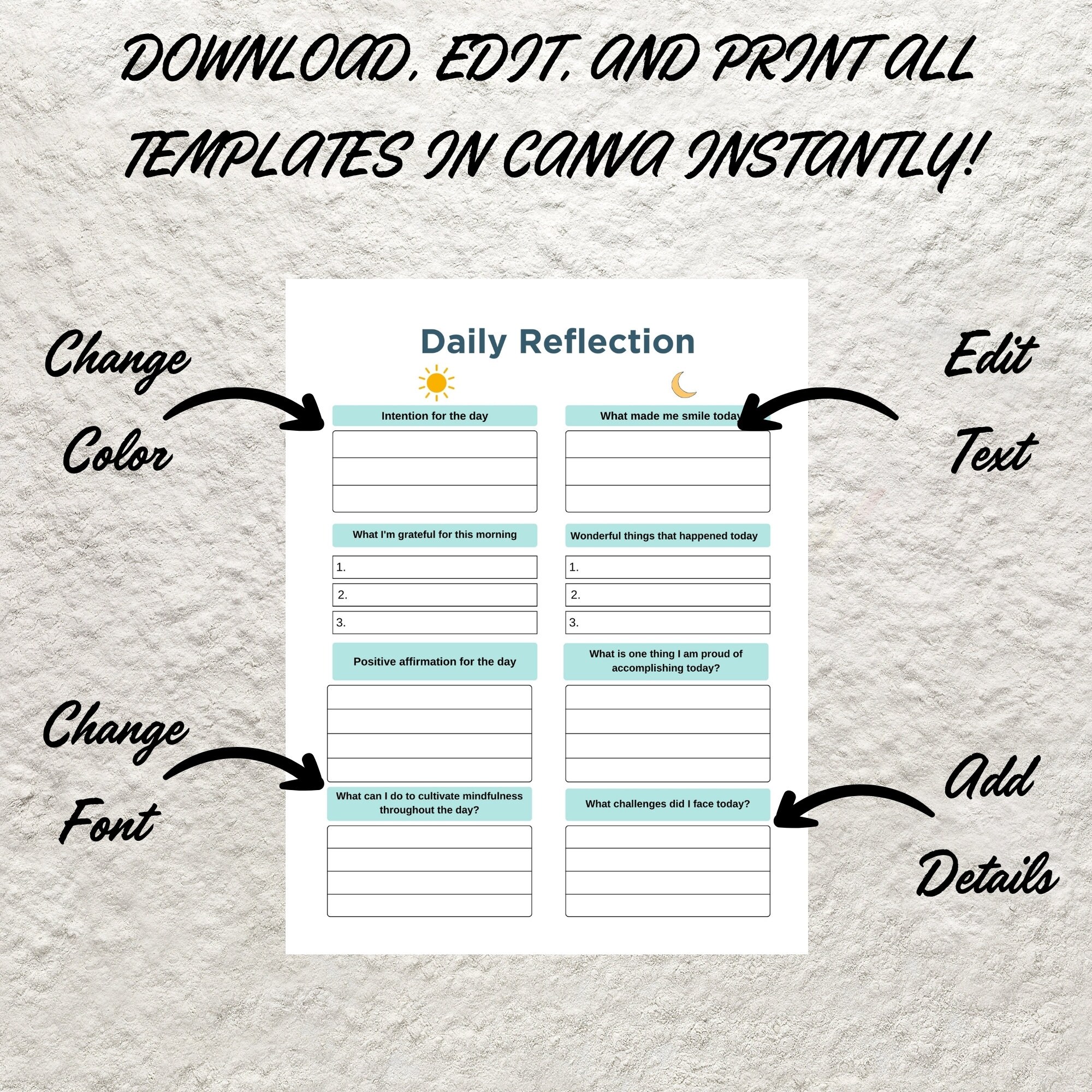 Printable Monthly Review Editable Monthly Reflection Monthly Evaluation ...
