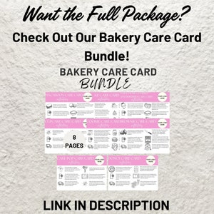 Editable Cupcake Care Card Template, Small Business (canva) - Etsy