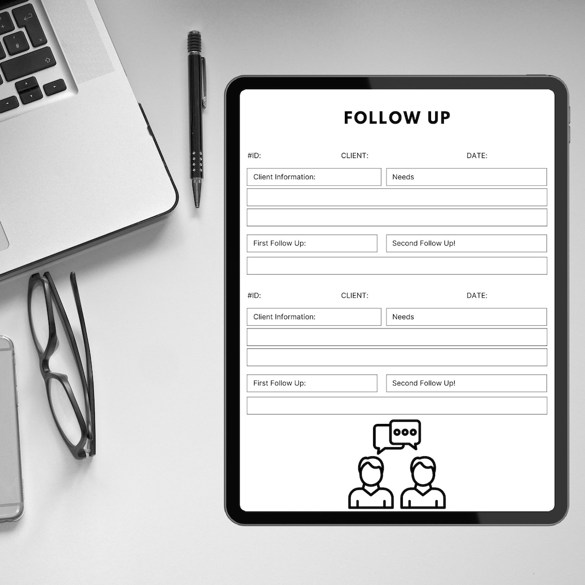 Client Follow up Sheet Tracker Form Template Business Client Log Follow ...
