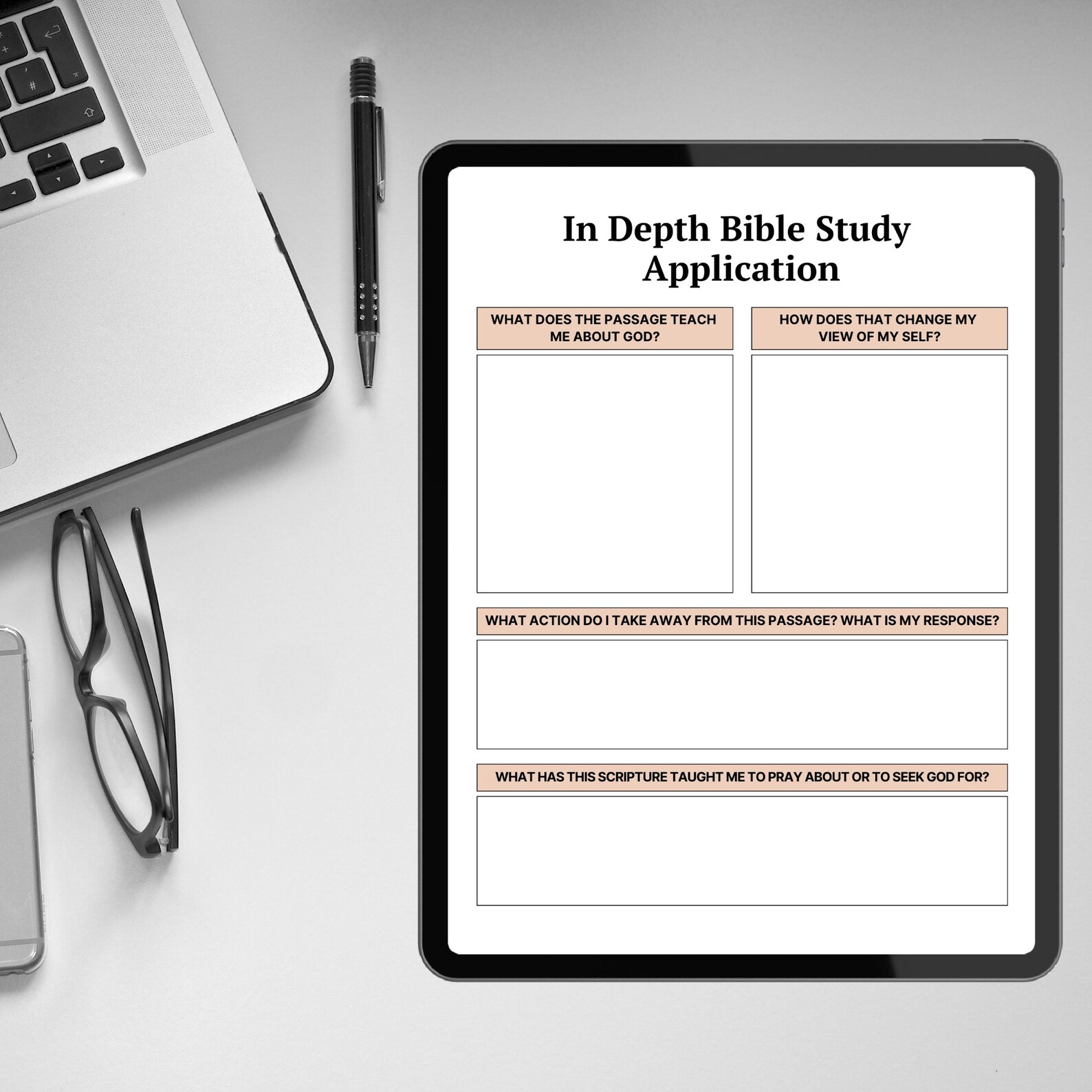 In Depth Bible Study Bundle Printable Bible Study Worksheet Bible Study ...