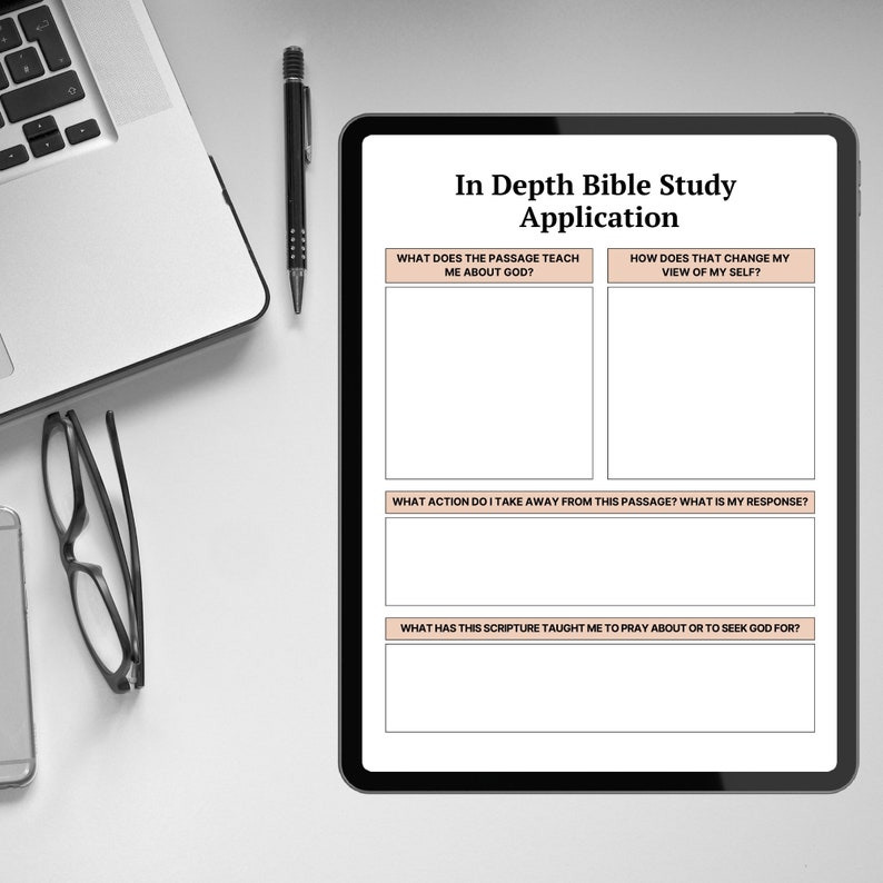 In Depth Bible Study Bundle Printable Bible Study Worksheet Bible Study ...