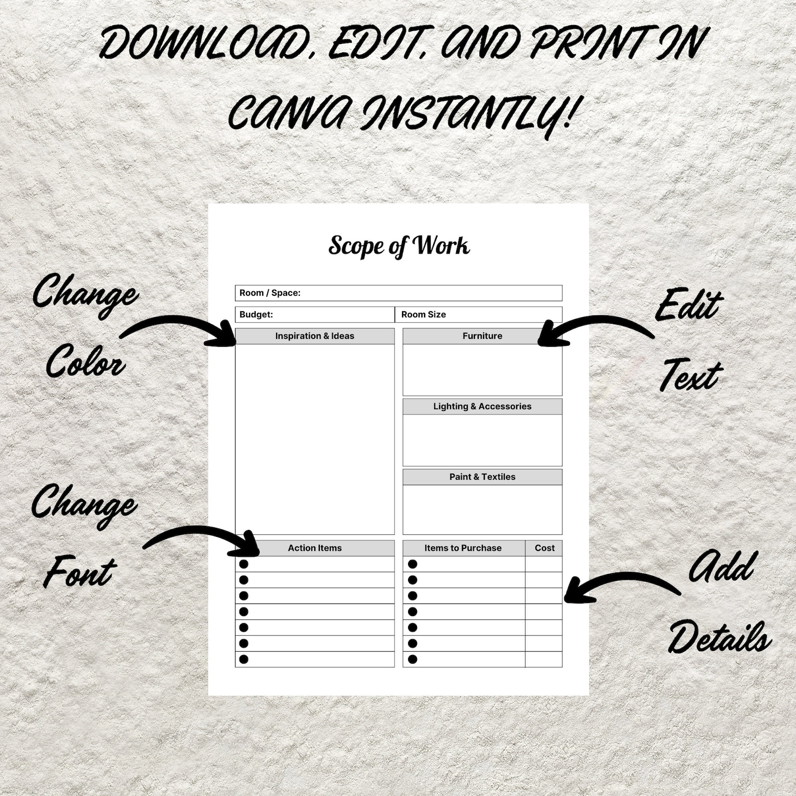 Construction Business Forms Template Bundle (printable) - Etsy