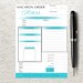 Macaron Order Form Sheet Canva Template Editable Bakery Macarons Form ...
