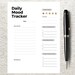 Editable Mood Tracker Template, Daily Mental Health Journal (printable ...