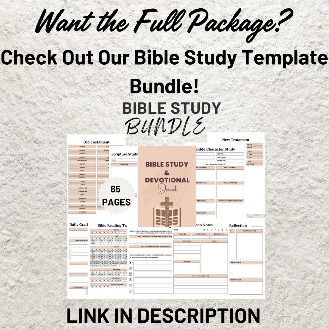 Bible Character Study Template Printable Bible Study Notes Christian ...