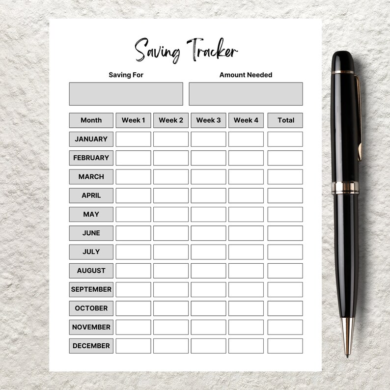 Savings Tracker Printable Sinking Funds Tracker Savings Tracker ...
