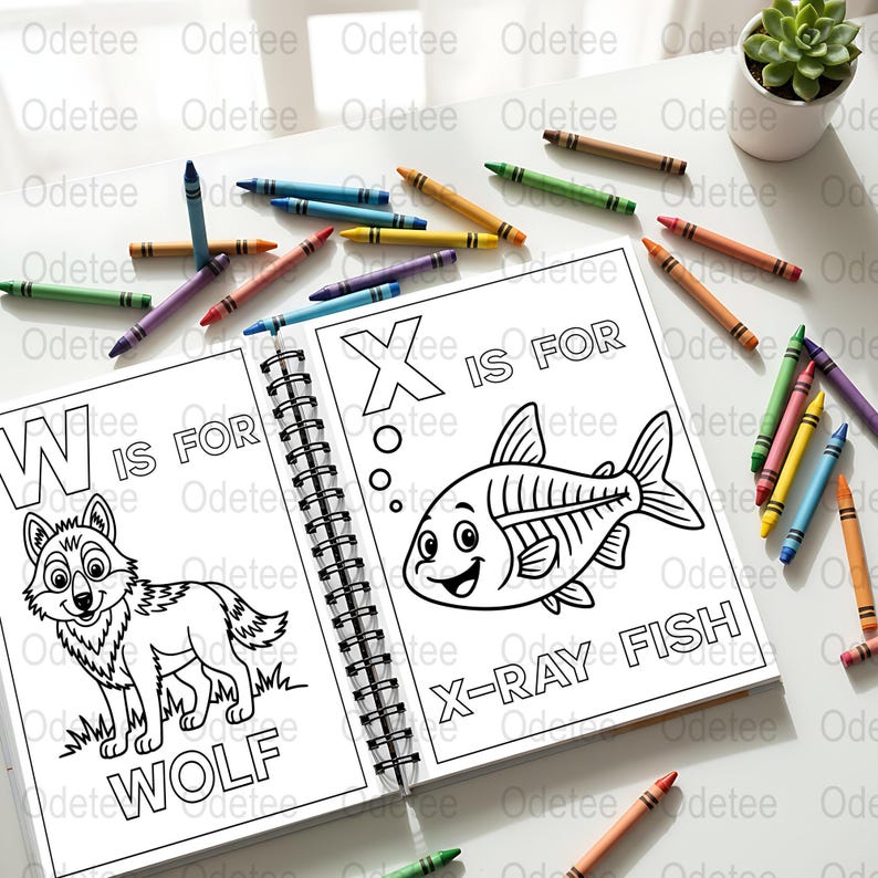 Kids Coloring Page, Kids Alphabet Activity, Printable Coloring Book ...