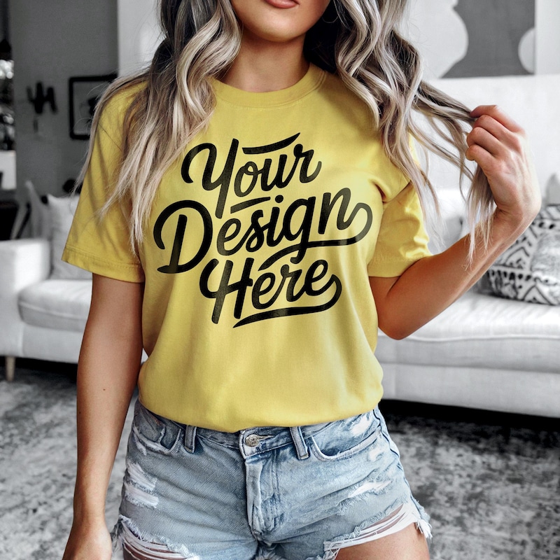 Pale Yellow Tshirts - Etsy