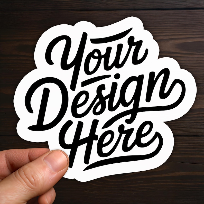 Large Sticker Mockup, PSD Sticker Mockup, Printify Sticker Mockup ...