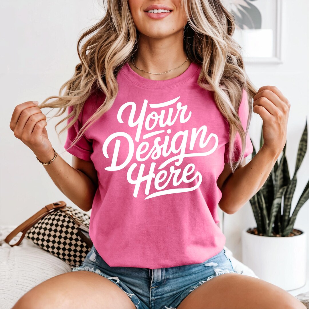 Crunchberry Comfort Colors 1717 Mockup, Crunchberry T-shirt Mockup ...