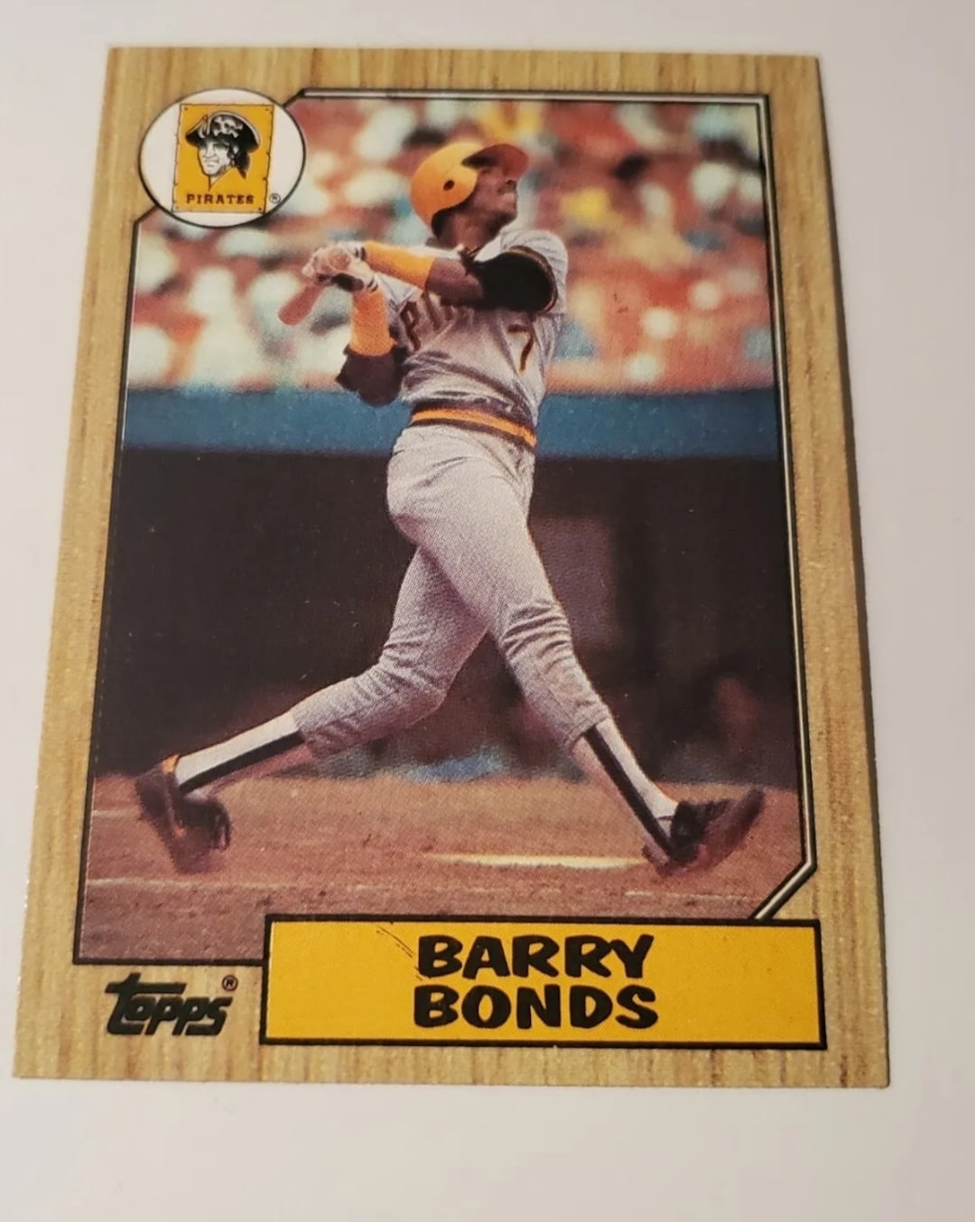 Barry Bonds 1987 Topps Rookie Error Card #320 Pittsburgh Pirates ...