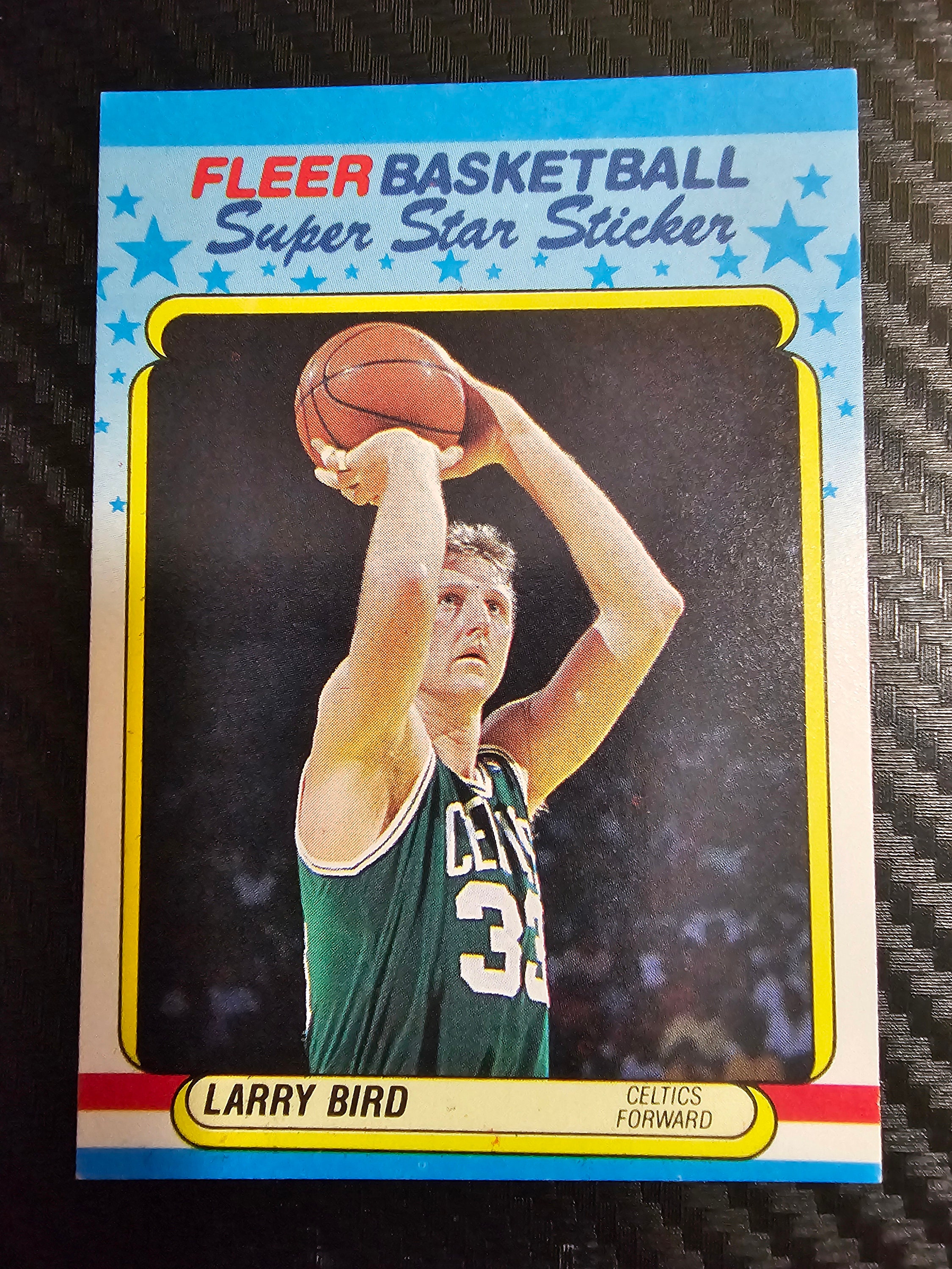 Basketball-1988 Fleer Larry Bird Sticker. - Etsy